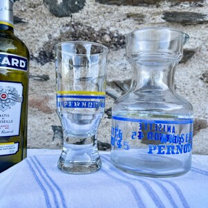 Original French Vintage Iconic PERNOD ANISETTE Carafe and Matching ...