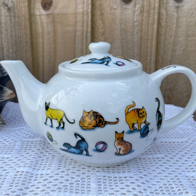 Cat Teapot - Etsy