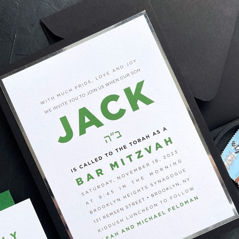 Bar Mitzvah Invitation - Etsy