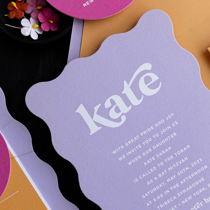 Bat Mitzvah Invitation - Etsy