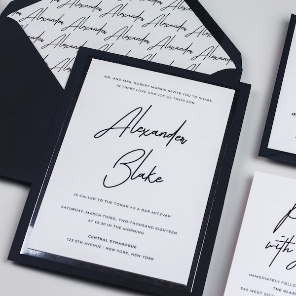 Layered Invitations - Etsy