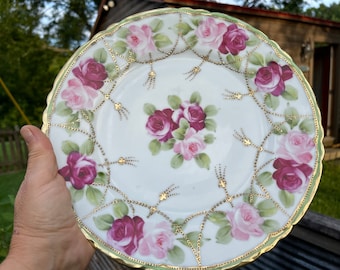 Nippon Hand Painted Plate - Etsy