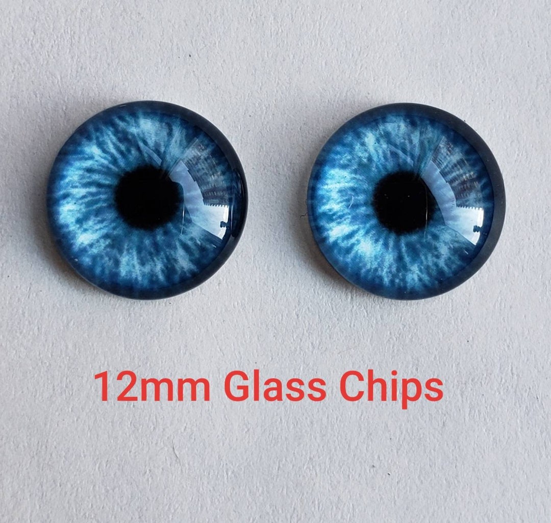 Pullip Doll Eye Chips, Blue, Realistic Eyechips, Glass Eyechips ...