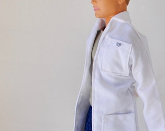 White Lab Coat for Doll - Etsy
