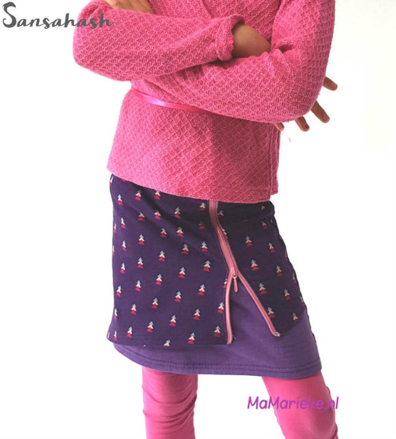 Impala Skirt PDF Pattern: Girls A-line Knit Skirt (6M-12Y) - Etsy