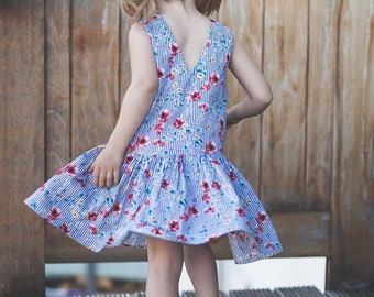 Drop Waist Dress Pattern - Etsy