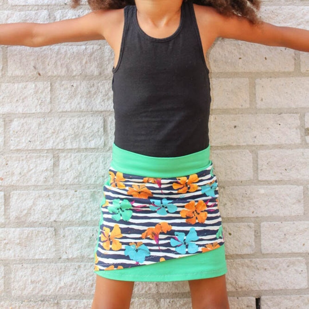 Impala Skirt PDF Pattern: Girls A-line Knit Skirt (6M-12Y) - Etsy