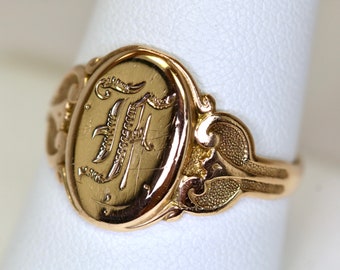 Antique Ob 10k Ring - Etsy