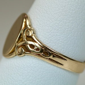 Antique Mens or Womens Oval Signet Ring Ostby & Barton OB 10K - Etsy