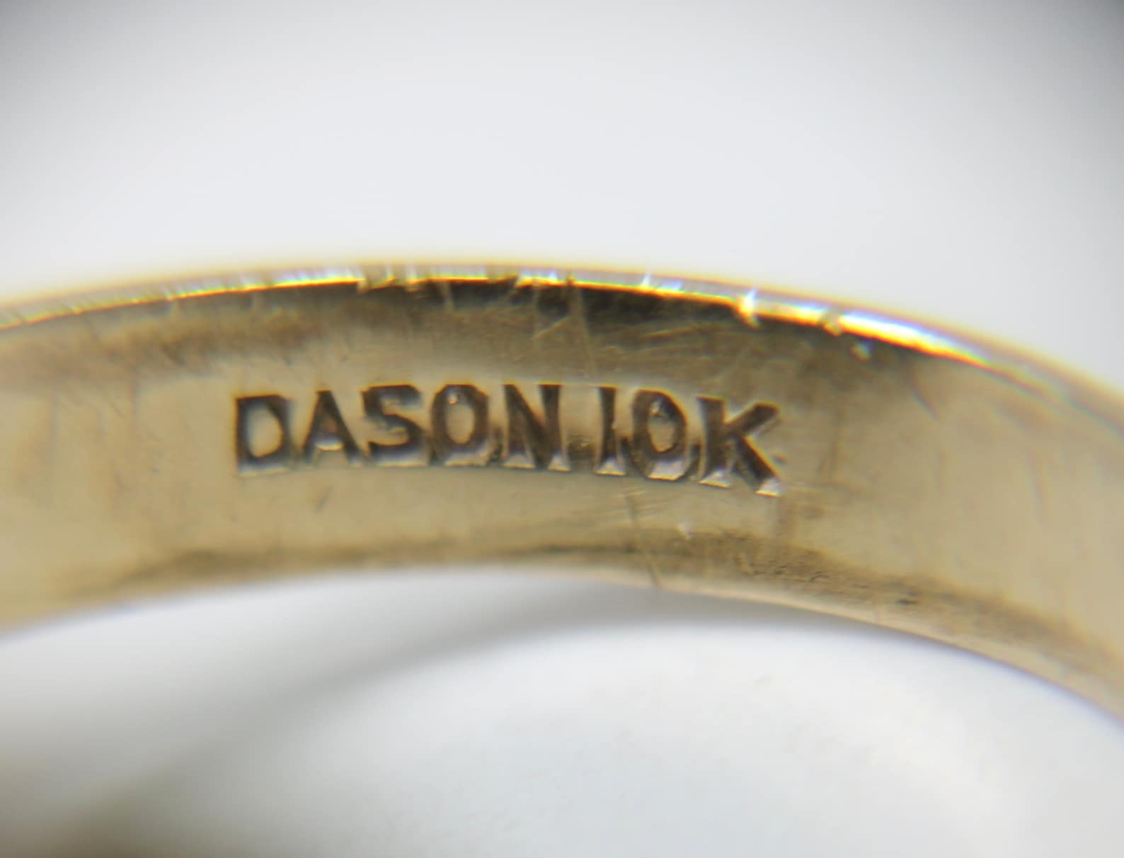 Vintage Mens Ring 10K Yellow Gold Black Onyx Signet DASON Hallmark Mid ...