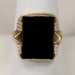 Vintage Mens Ring 10K Yellow Gold Black Onyx Signet DASON - Etsy