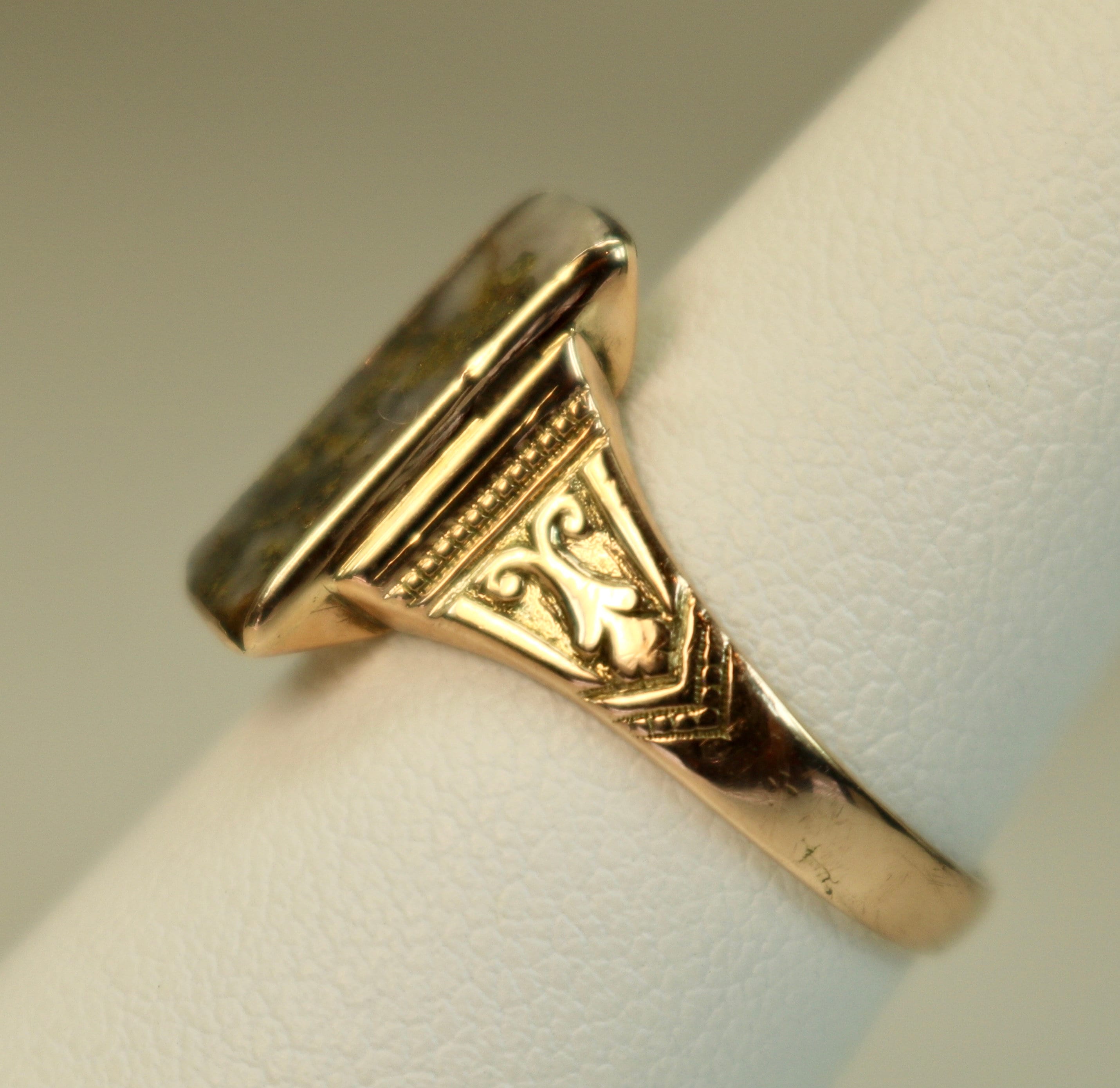 Antique Victorian 14K Rose Gold Ladies Ring With Gold in | Etsy