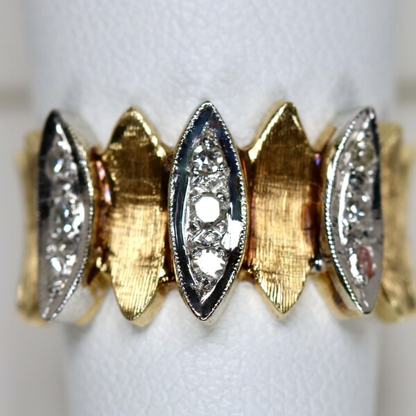 Concave Diamond Band - Etsy