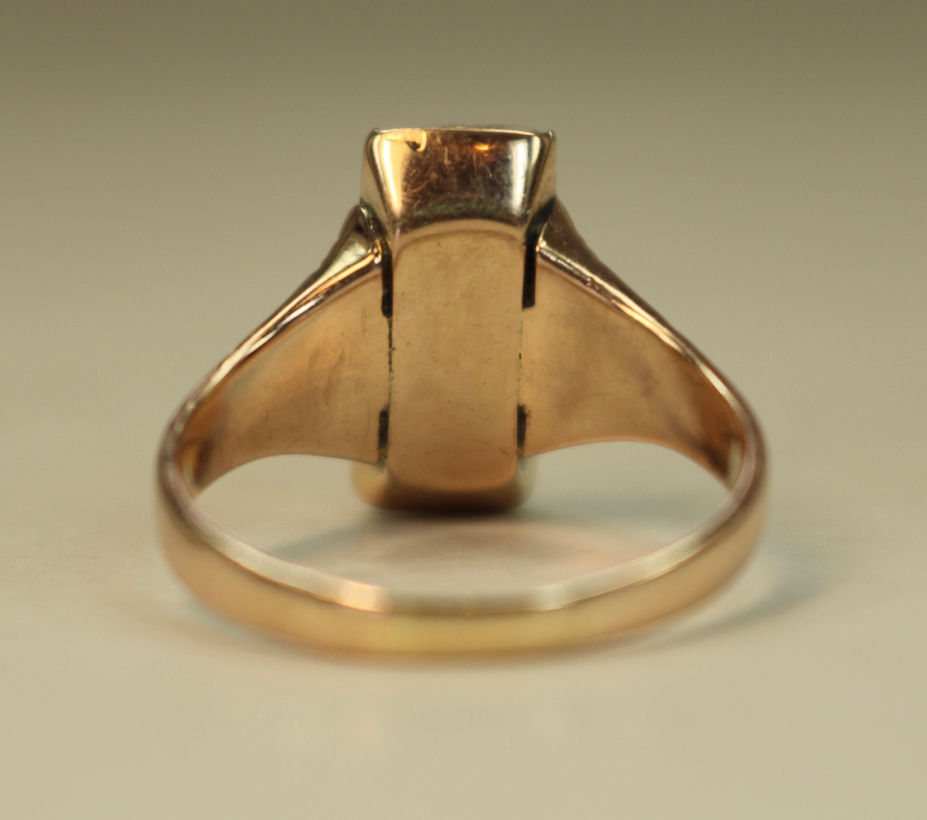 Antique Victorian 14K Rose Gold Ladies Ring With Gold in | Etsy