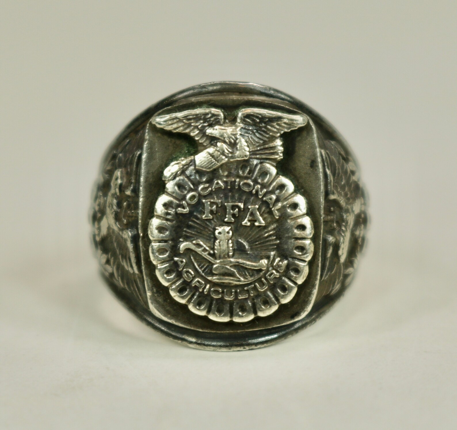 Vintage Mens Mans FFA Ring 925 Sterling Silver Vocational | Etsy