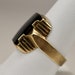 Vintage Mens Ring 10K Yellow Gold Black Onyx Signet DASON - Etsy