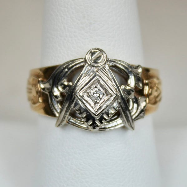 Antique Masonic Ring - Etsy