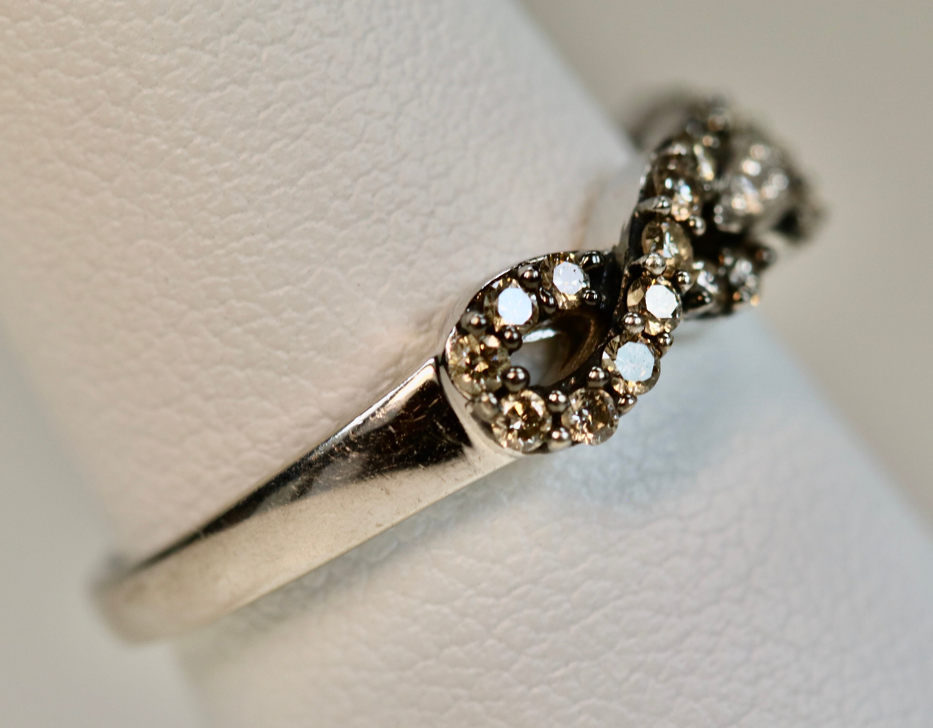 Vintage Ladies Ring Infinity Eternity Band 14K White Gold 27 | Etsy