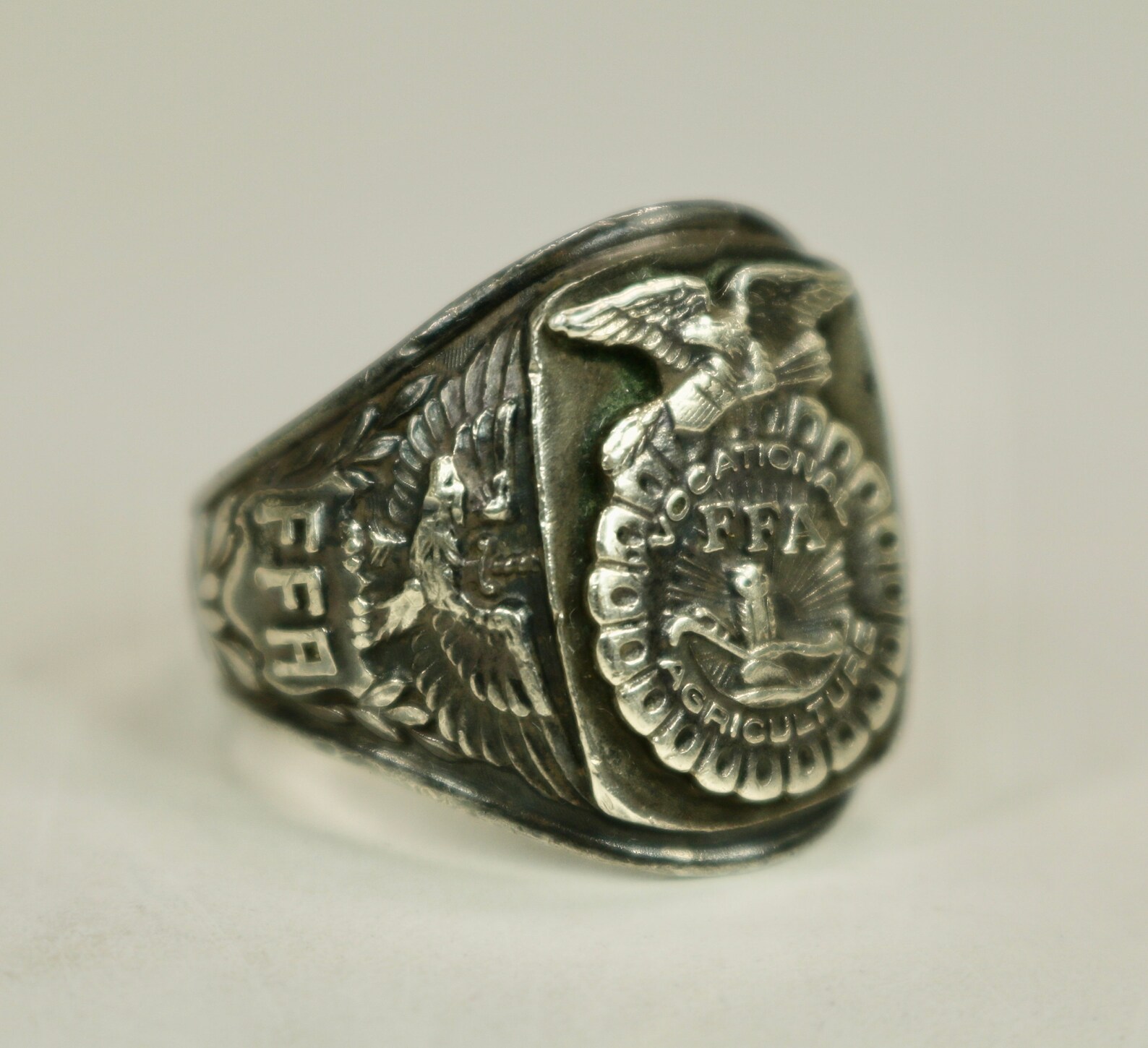 Vintage Mens Mans FFA Ring 925 Sterling Silver Vocational | Etsy