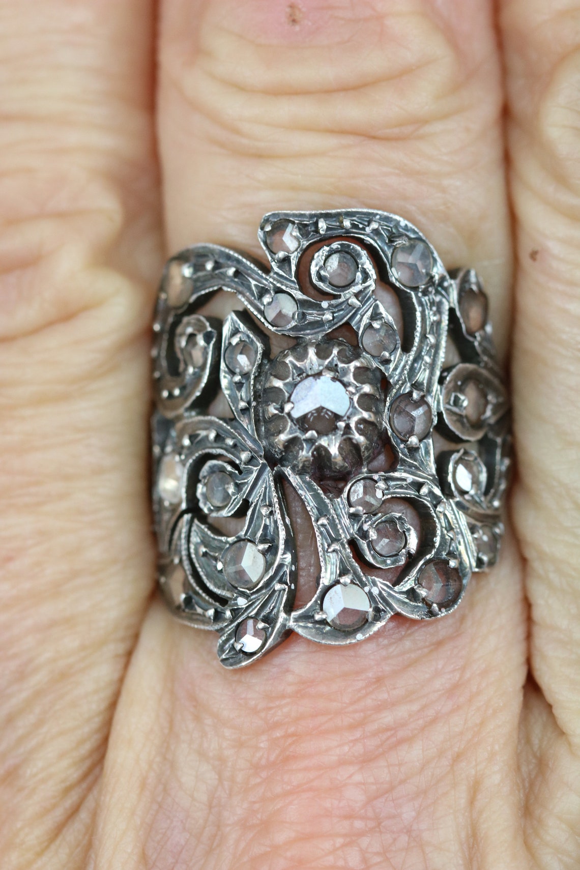 Antique Hand Fabricated Early Victorian Era Ladies Ring 23 - Etsy