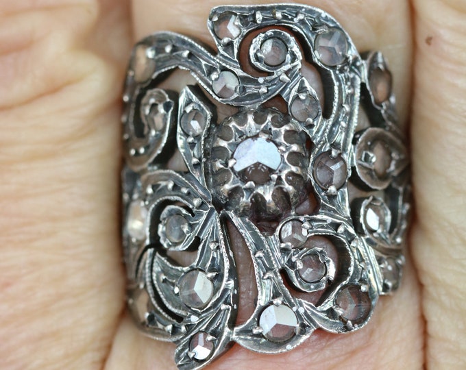 Antique Hand Fabricated Early Victorian Era Ladies Ring 23 - Etsy