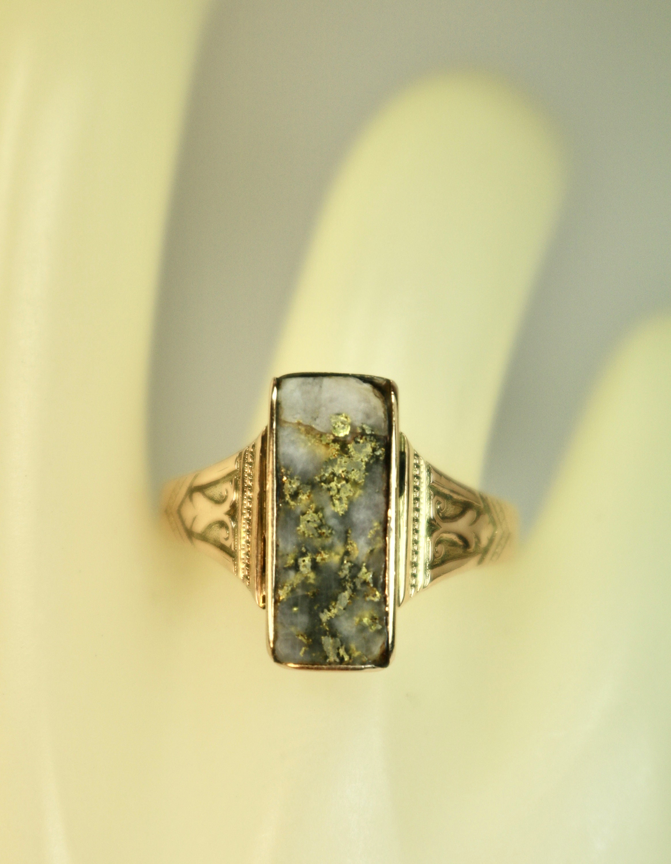 Antique Victorian 14K Rose Gold Ladies Ring With Gold in | Etsy