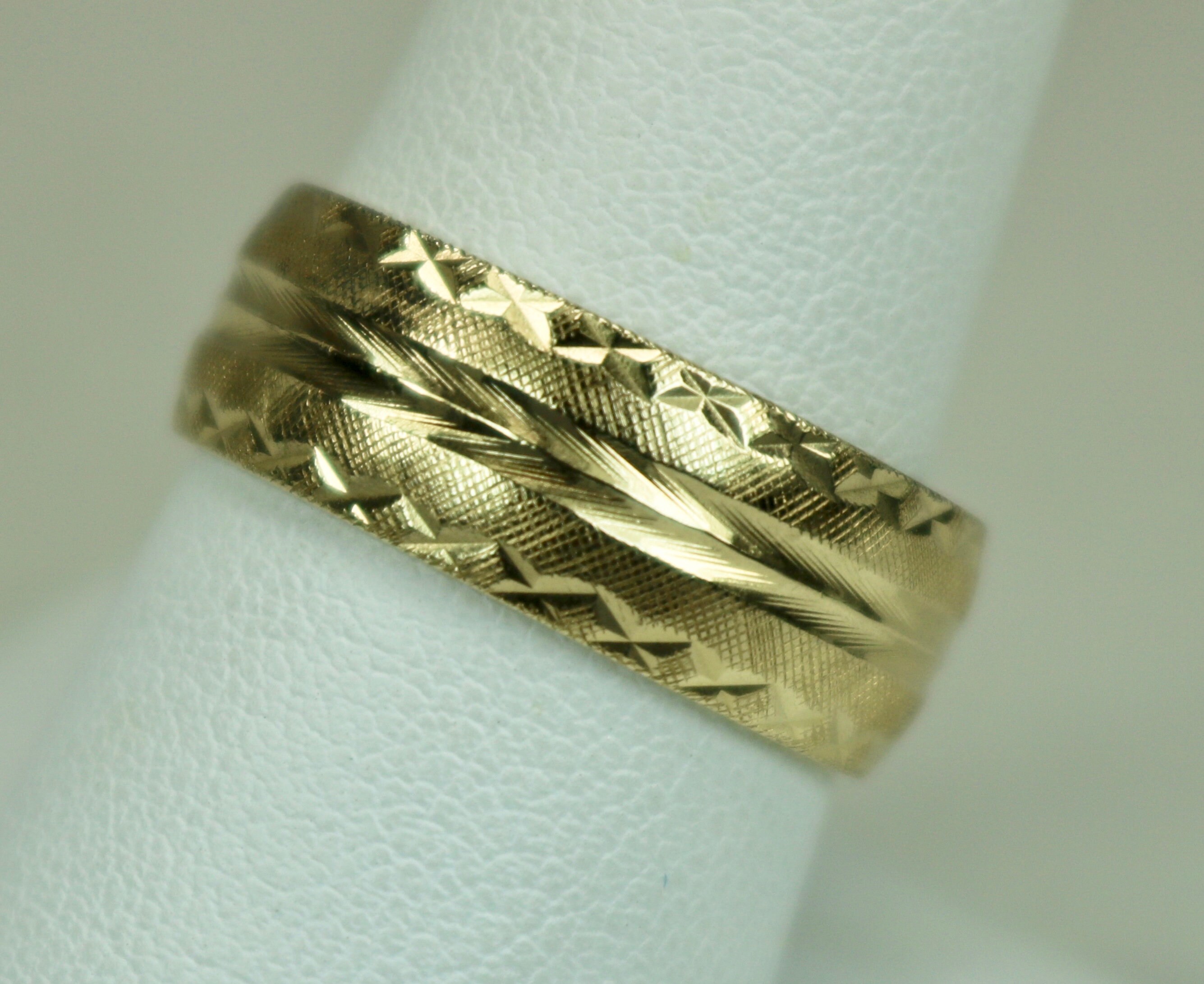 Vintage Mens or Ladies Eternity Infinity Ring Band 14K Yellow | Etsy