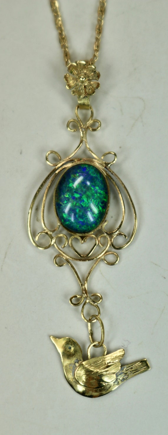 VINTAGE EDWARDIAN LAVALIER Gold and Diamond - Gem