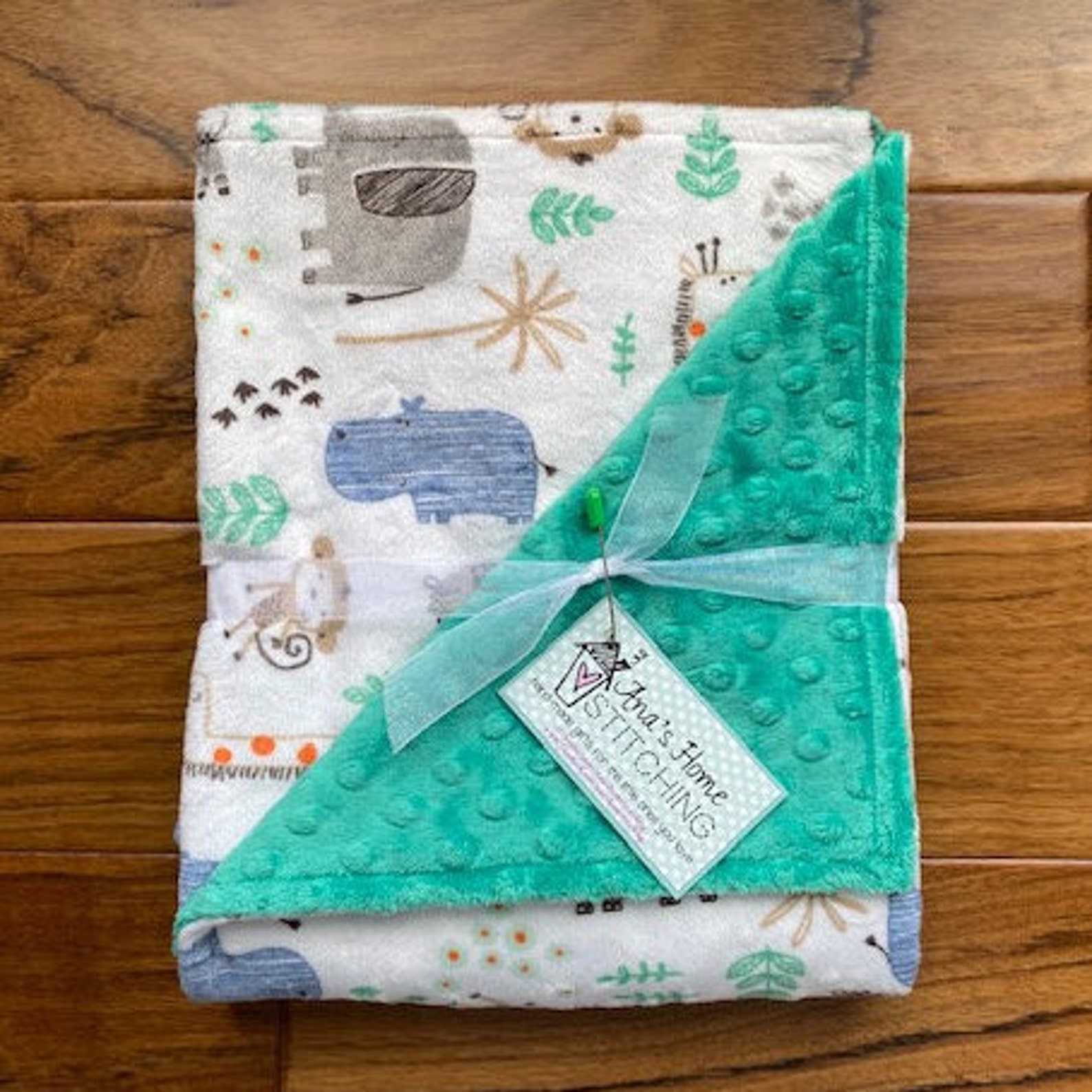 Personalized Zoo Animals Baby Blanket Wild Animals Minky | Etsy