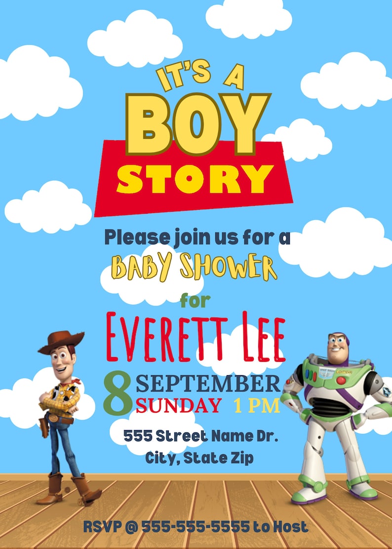 It’s a Boy Story Baby Shower Invitation - Etsy