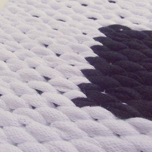 Black White Swiss Cross Rug, Plus Sign Rug, Living Room Rug, Bedroom ...