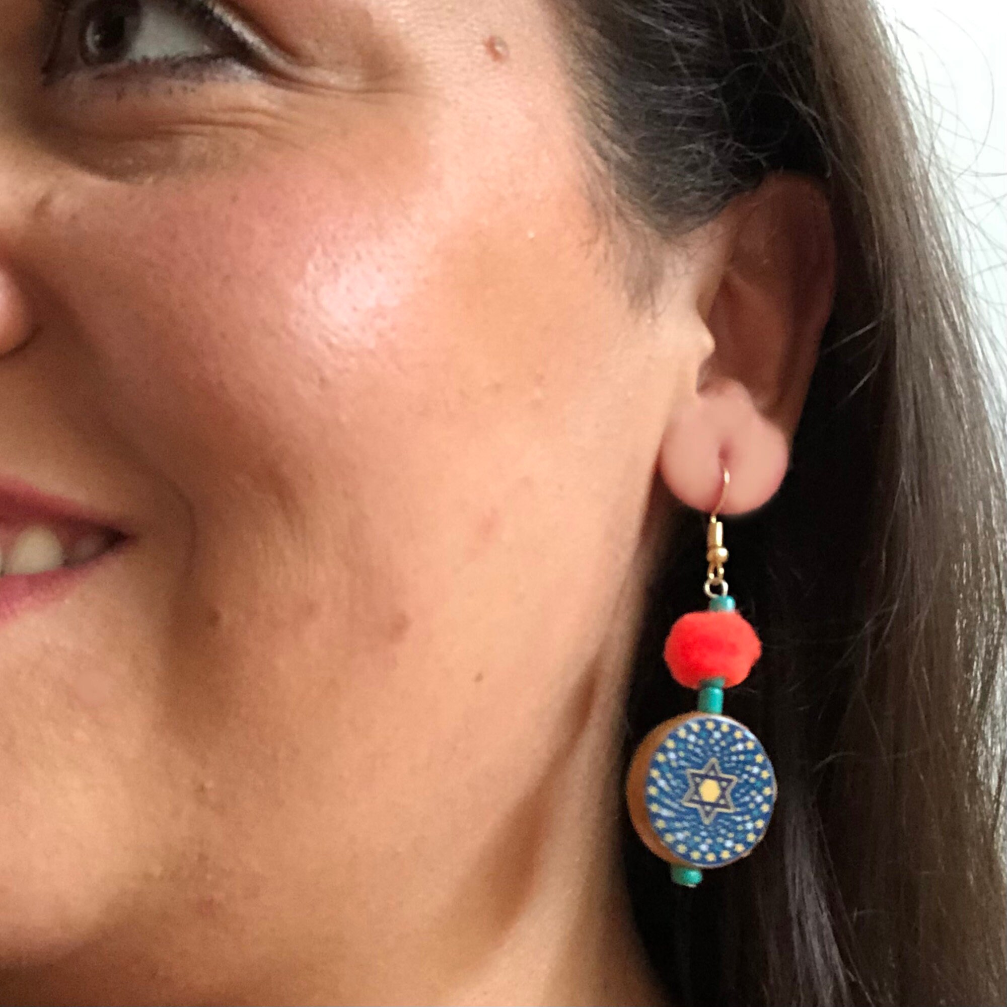 Boho Jewish Earrings Jewish Earrings Rosh Hashanah Earrings - Etsy