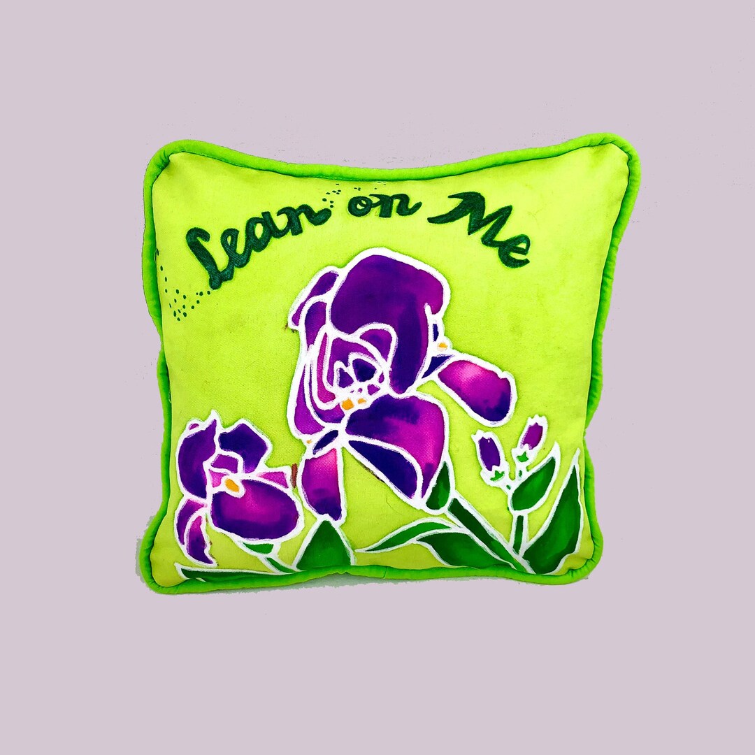 Passover Reclining Pillow, Passover Decorations, Purple Iris Pillow ...