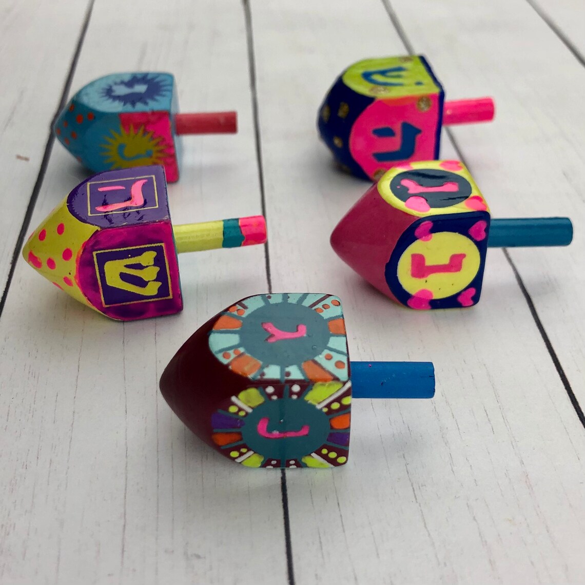 Hanukkah Gifts Dreidel Game Kit Dreidels Hanukkah Decor - Etsy