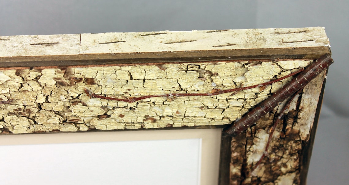 5 X 7 Birch Bark Frame Hangs Vertically or Horizontally | Etsy