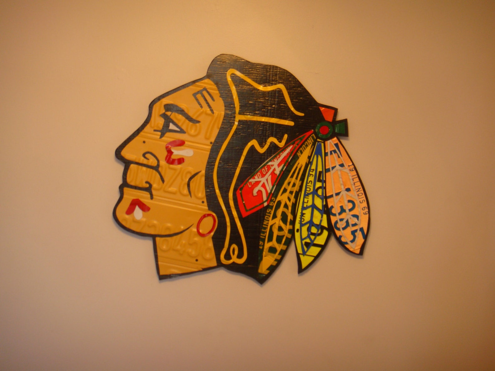 CHICAGO BLACKHAWKS LOGO Sign!!! One of A Kind Piece!! - Etsy
