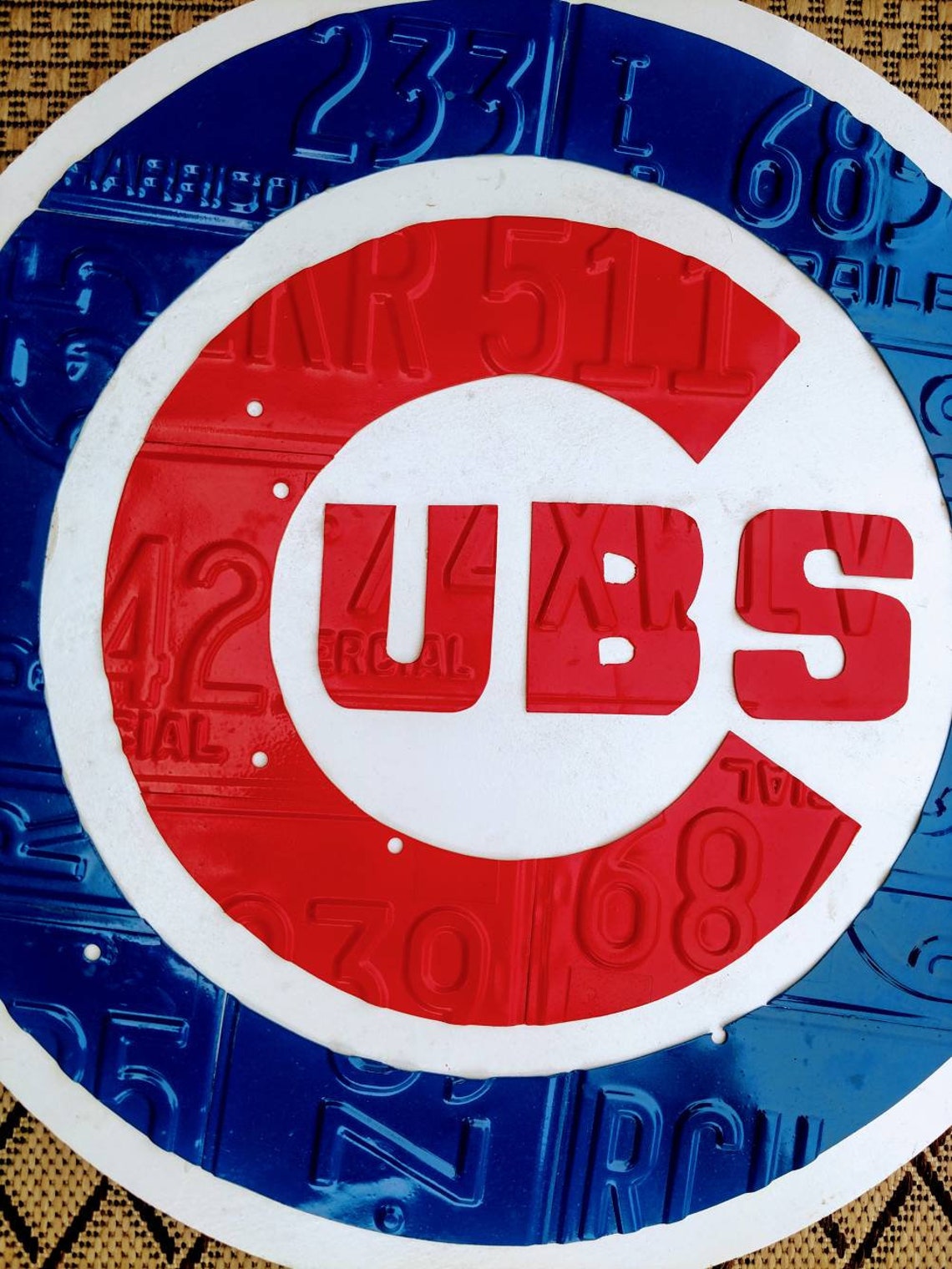 CHICAGO CUBS License Plate Logo Sign One of A Kind Made - Etsy Israel