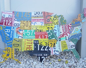 US License Plate Map All States License Plates Print - Etsy