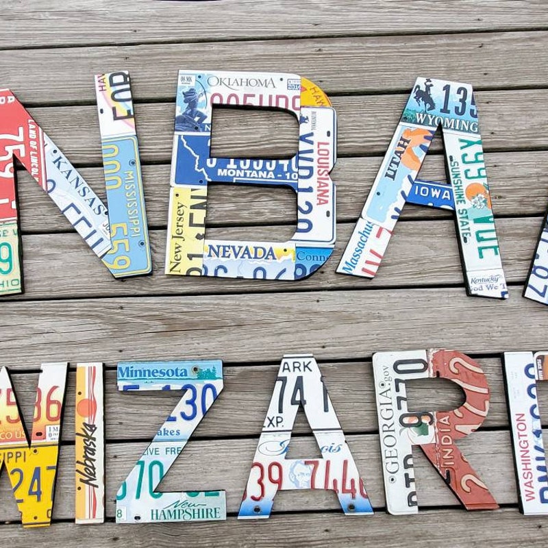 License Plate Letters - Etsy