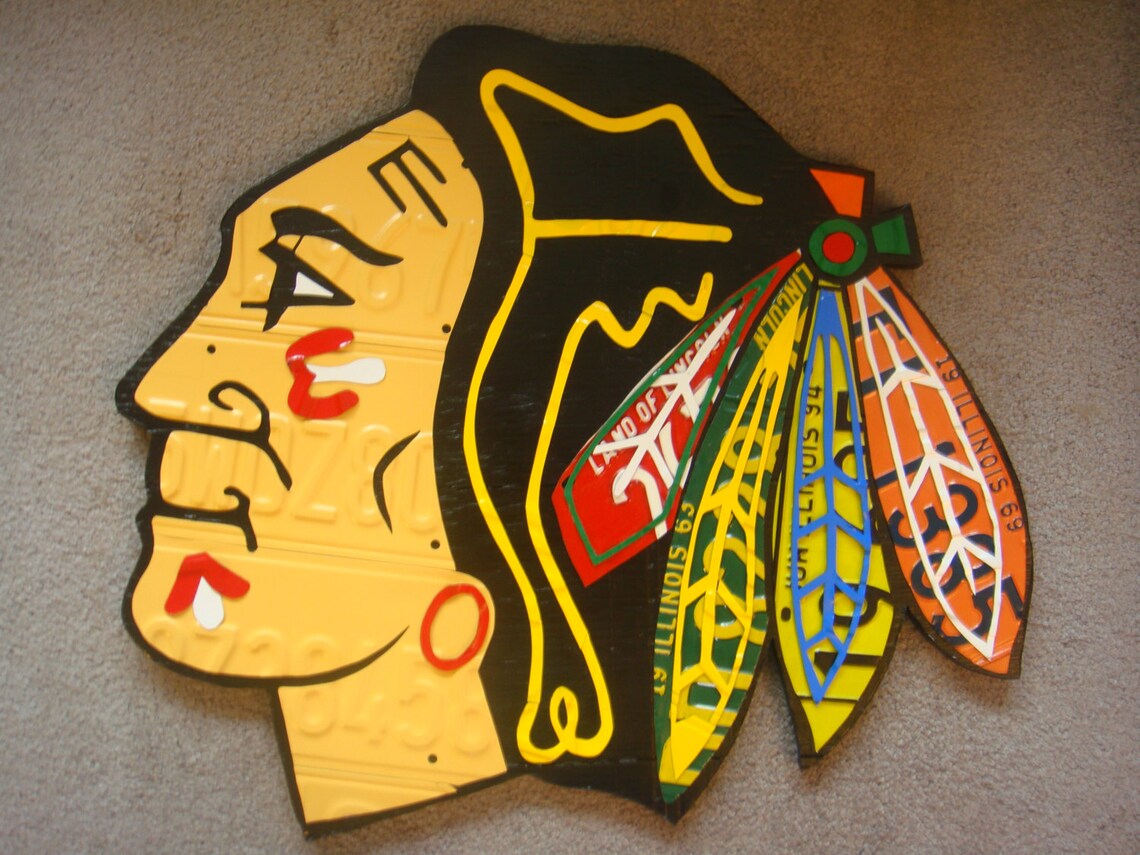CHICAGO BLACKHAWKS LOGO Sign!!! One of A Kind Piece!! - Etsy
