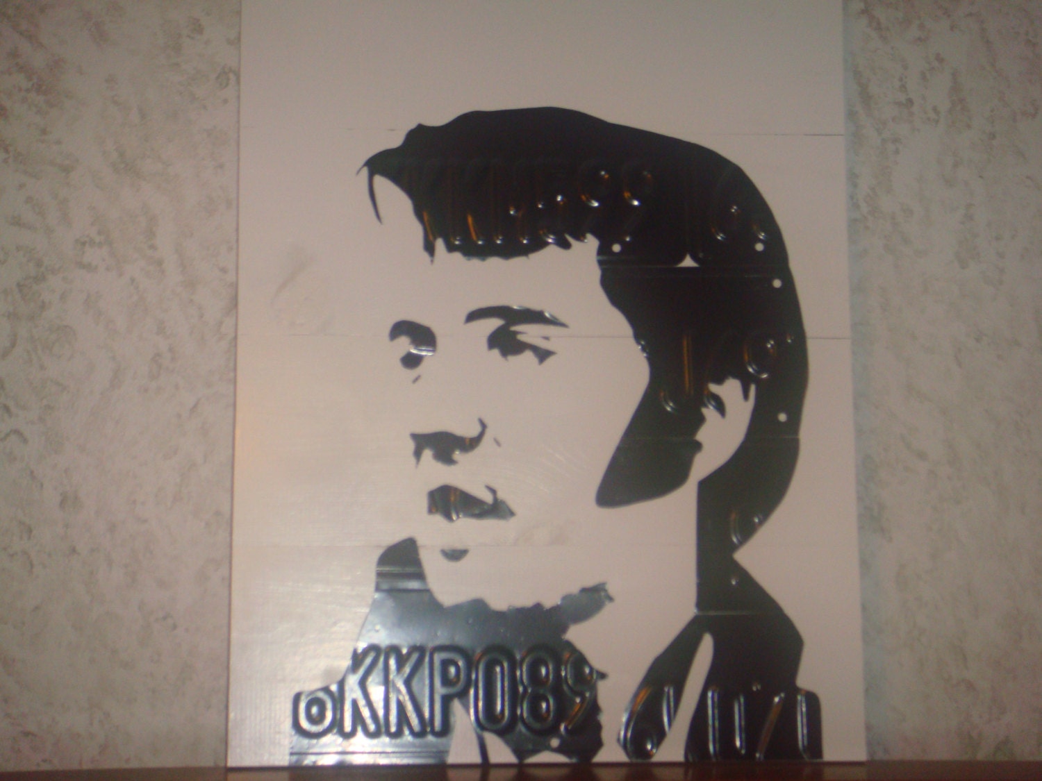 License Plate Portrait of Elvis Presley Made With Genuine License ...