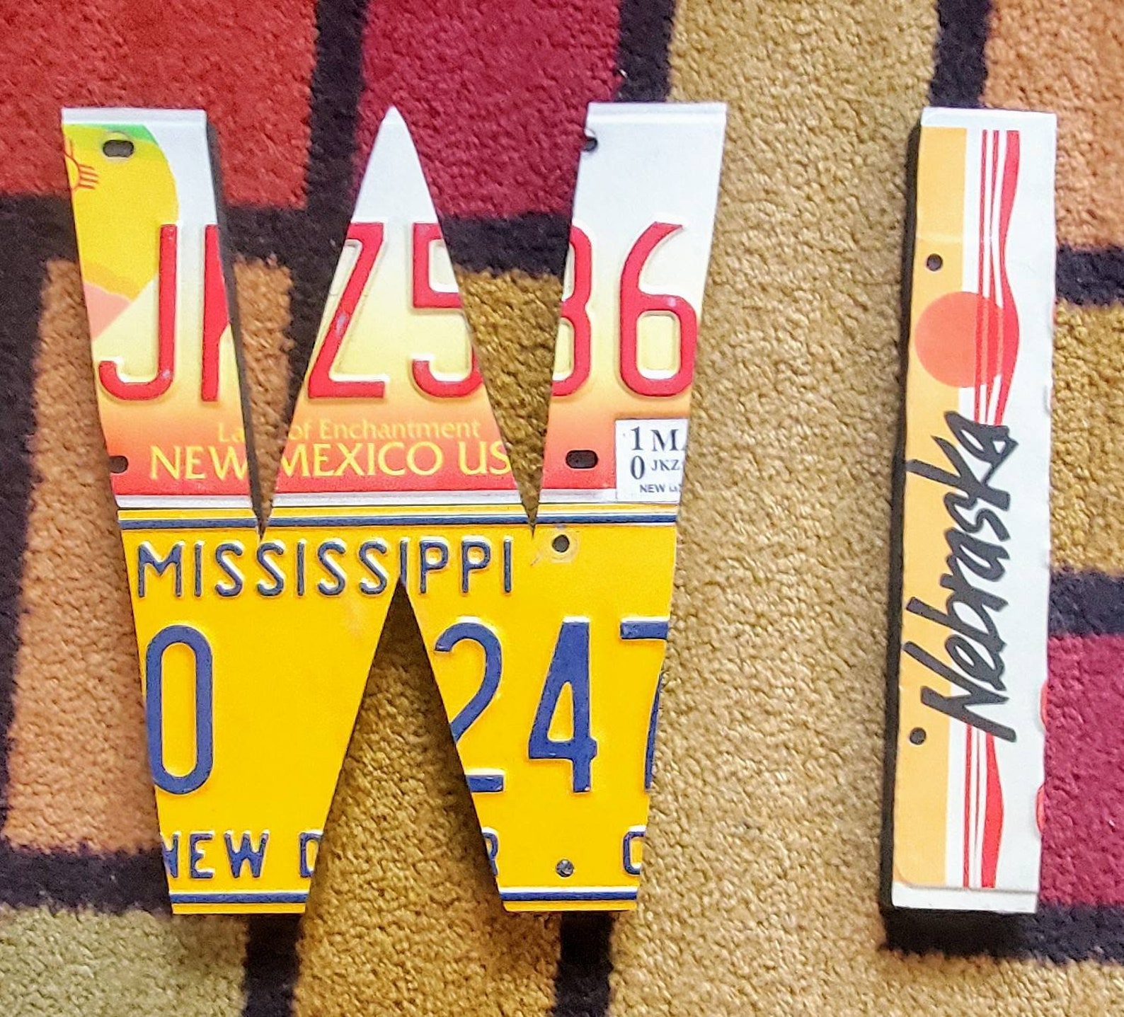 18 & 12 U.S. LICENSE PLATE Letters or Signs - Etsy