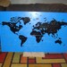 License Plate World Map!! Continents Made Out of Genuine License Plates ...