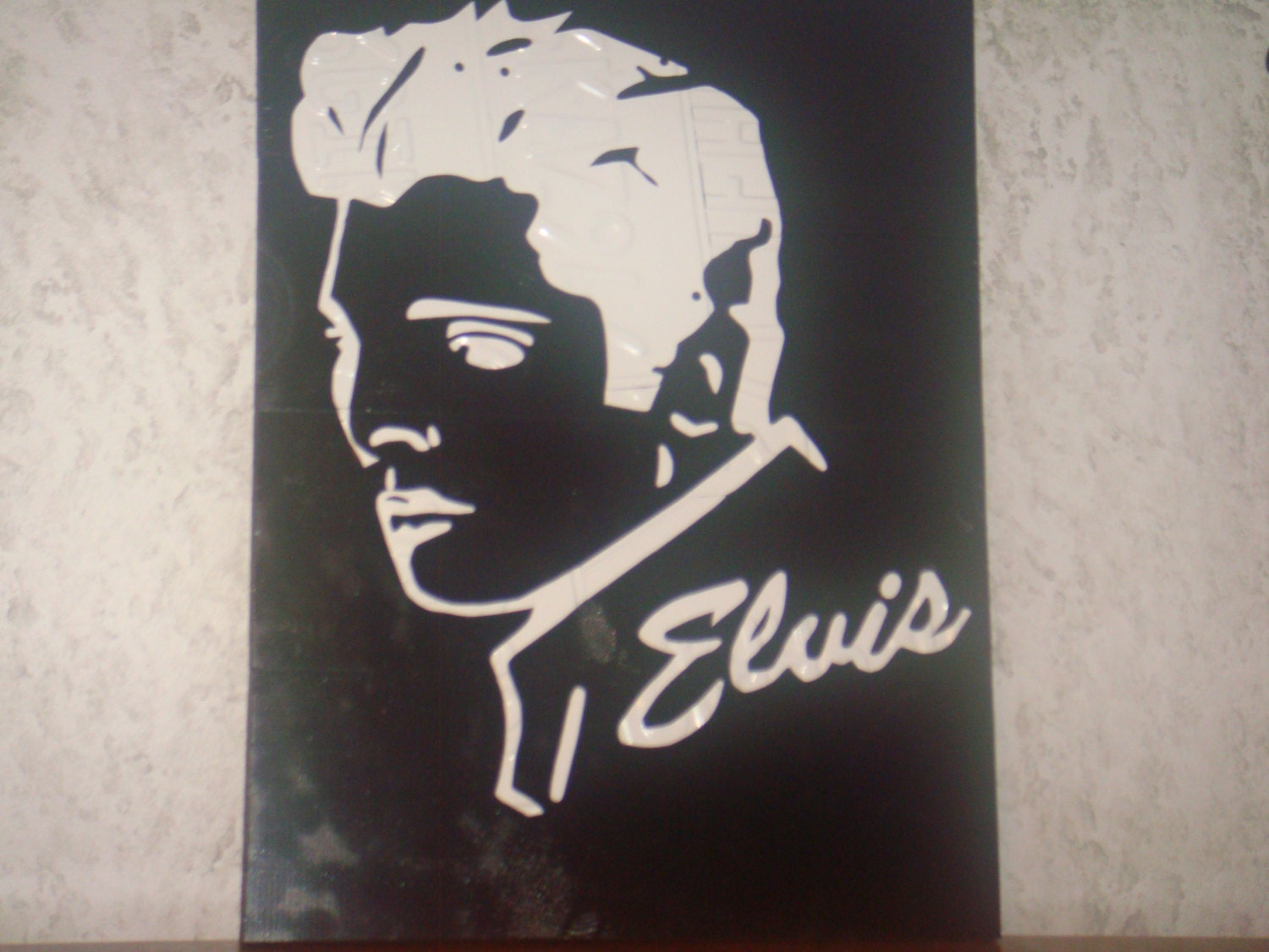 License Plate Portrait of Elvis Presley! Made With Genuine License ...