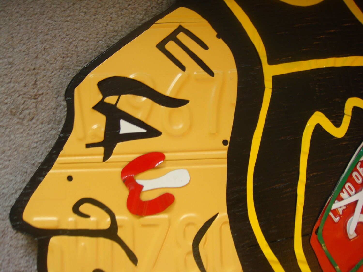 CHICAGO BLACKHAWKS LOGO Sign!!! One of A Kind Piece!! - Etsy