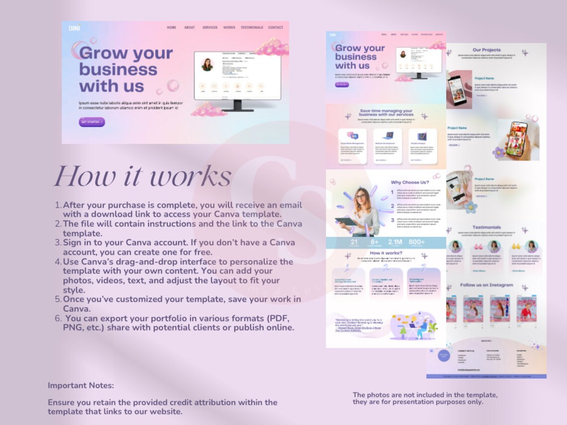 BINI Inspired Canva Website Template Cotton Candy Galaxy Y2K Web Design ...