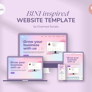 BINI Inspired Canva Website Template Cotton Candy Galaxy Y2K Web Design ...