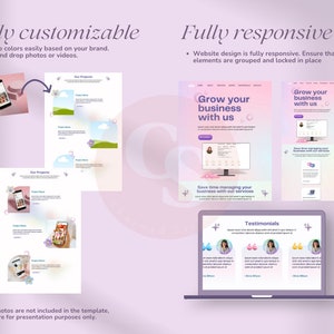 BINI Inspired Canva Website Template Cotton Candy Galaxy Y2K Web Design ...