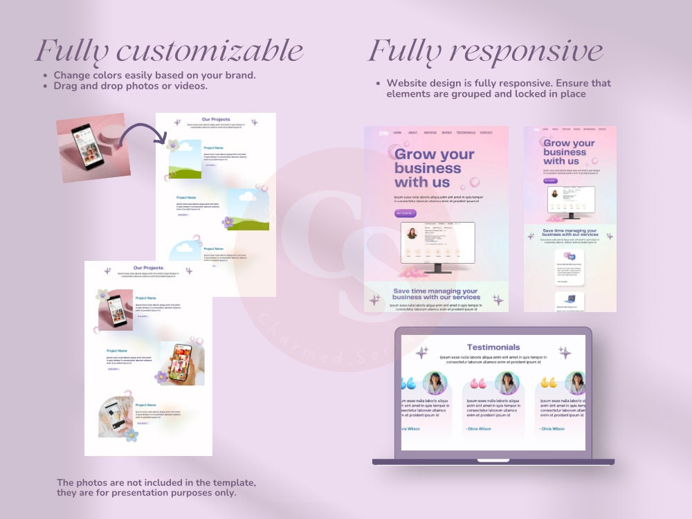 BINI Inspired Canva Website Template Cotton Candy Galaxy Y2K Web Design ...