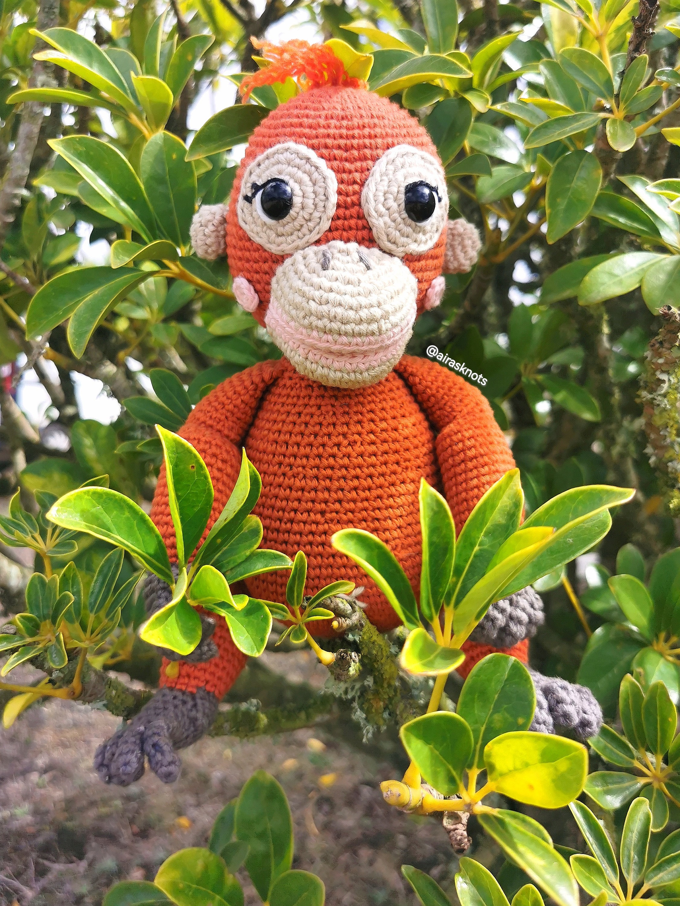 Mina, the Baby Orangutan Amigurumi Pattern - Etsy